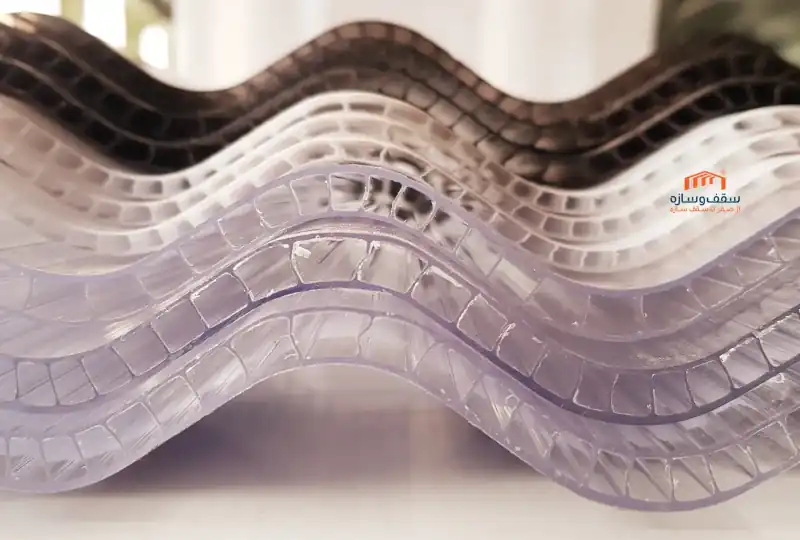 بهترین قیمت پلی کربنات دوجداره سینوسیpolywave-سقف و سازه